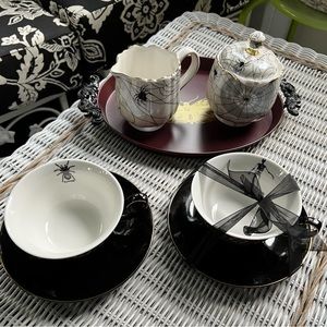 elegance | Dining | New Elegance Gothic Halloween Tea Cups | Poshmark